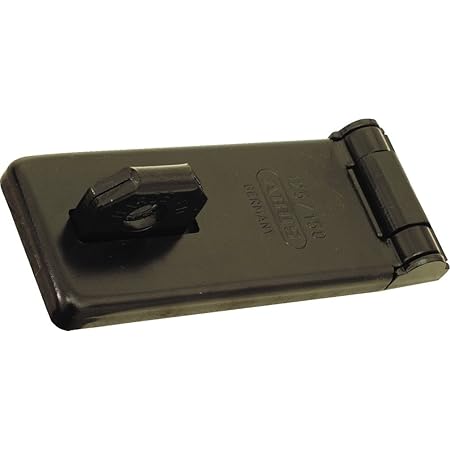 ABUS 125/150 C Hardened Steel Industrial Hasp, 6" Length, Black ...