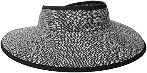 San Diego Hat Company Women's Ultrabraid Visor with Ribbon Binding, and ...