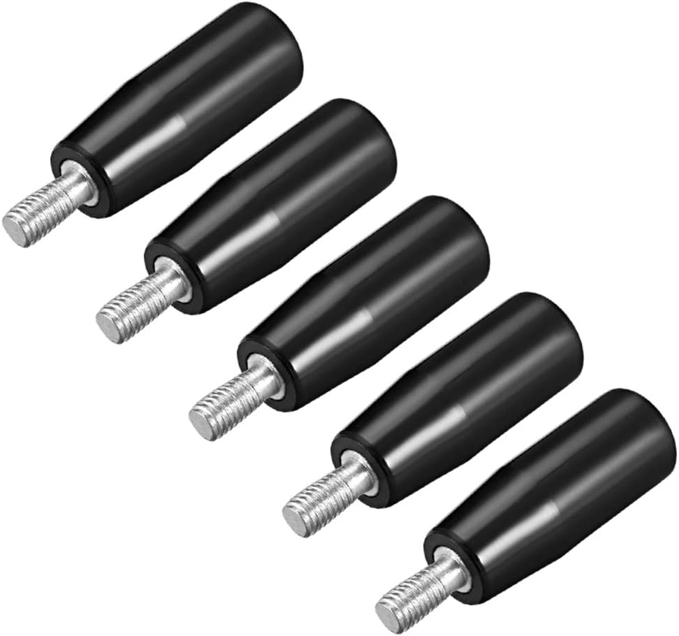 uxcell 5 Pcs Revolving Handwheel Machine Handle M8x50 Male Threaded ...