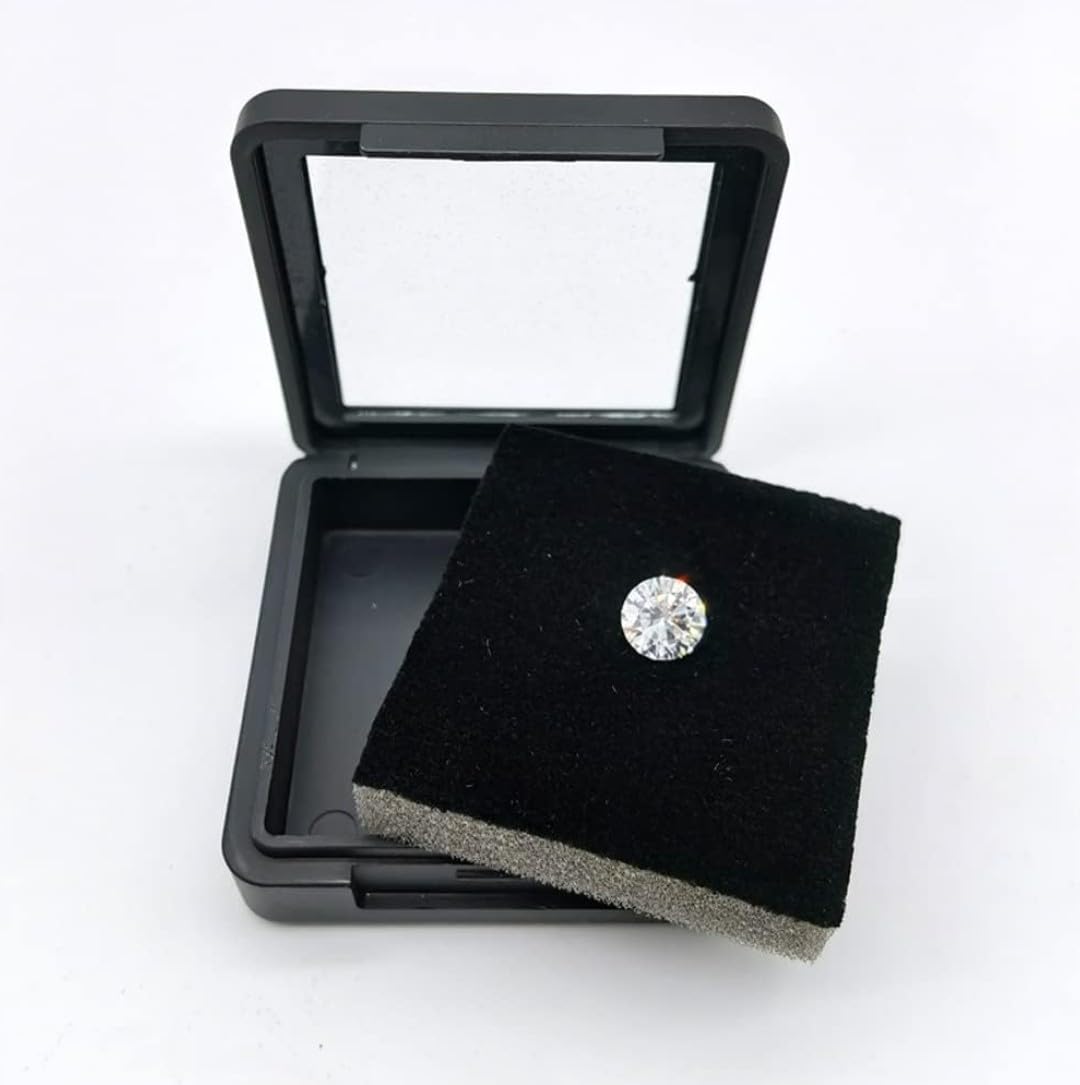 Pack of 6 Gemstone Display Box Jewellery Box Container with Glass Top ...