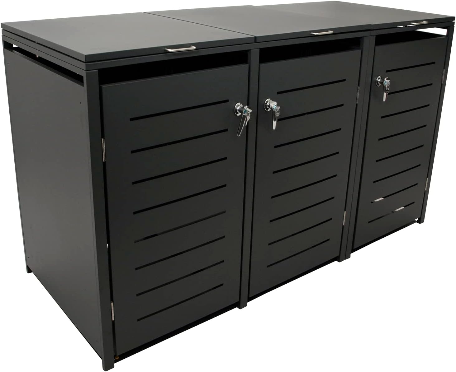 Erstaunlich Mülltonnenbox 3x 120 Liter Bilder