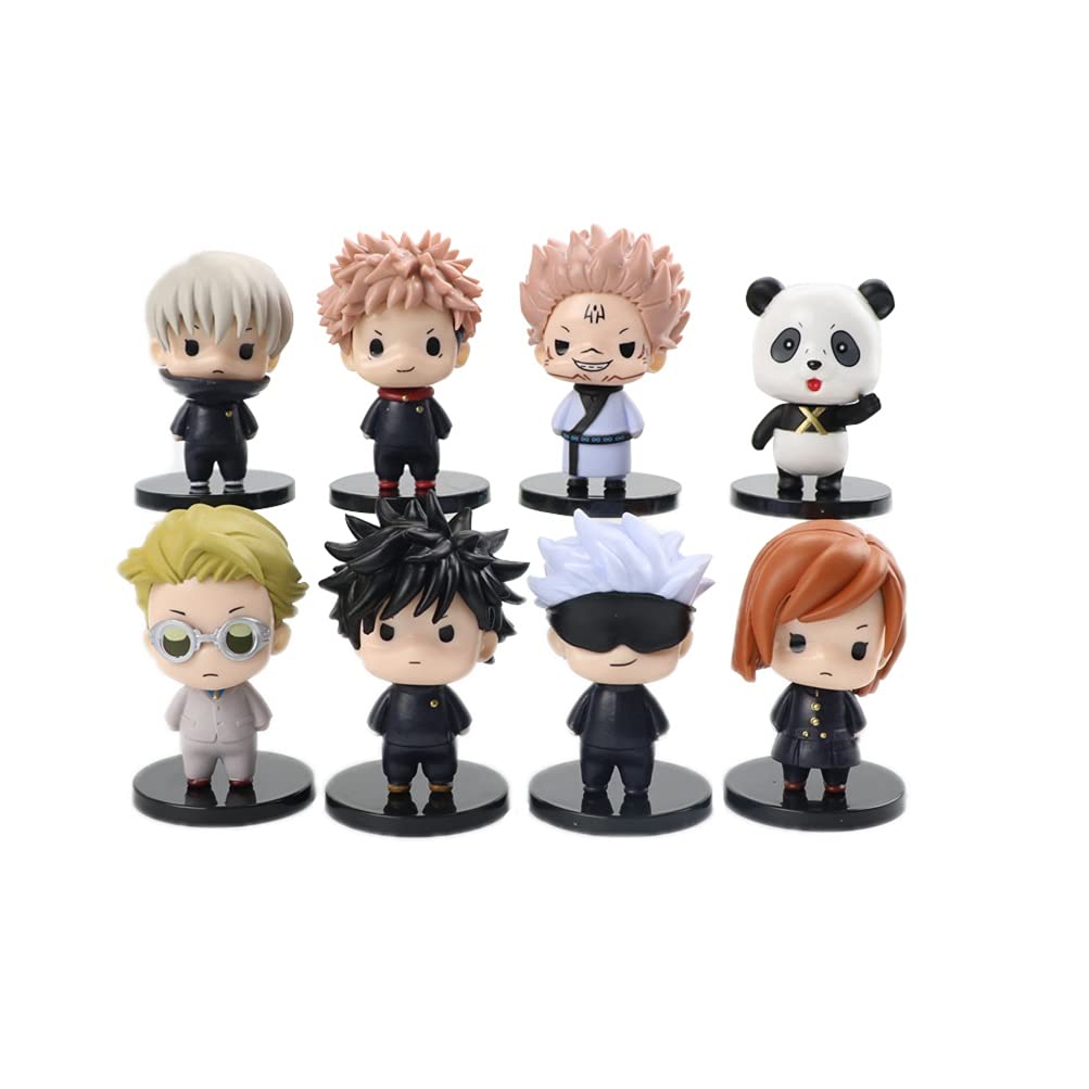 Buy 8PCS Jujutsu Kaisen Figure,Itadori Yuji/Gojo Satoru/Fushiguro ...