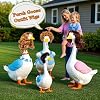 Amazon.com: SEIMMIE 4 Pcs Porch Goose Wigs - Cute Lawn Porch Goose ...