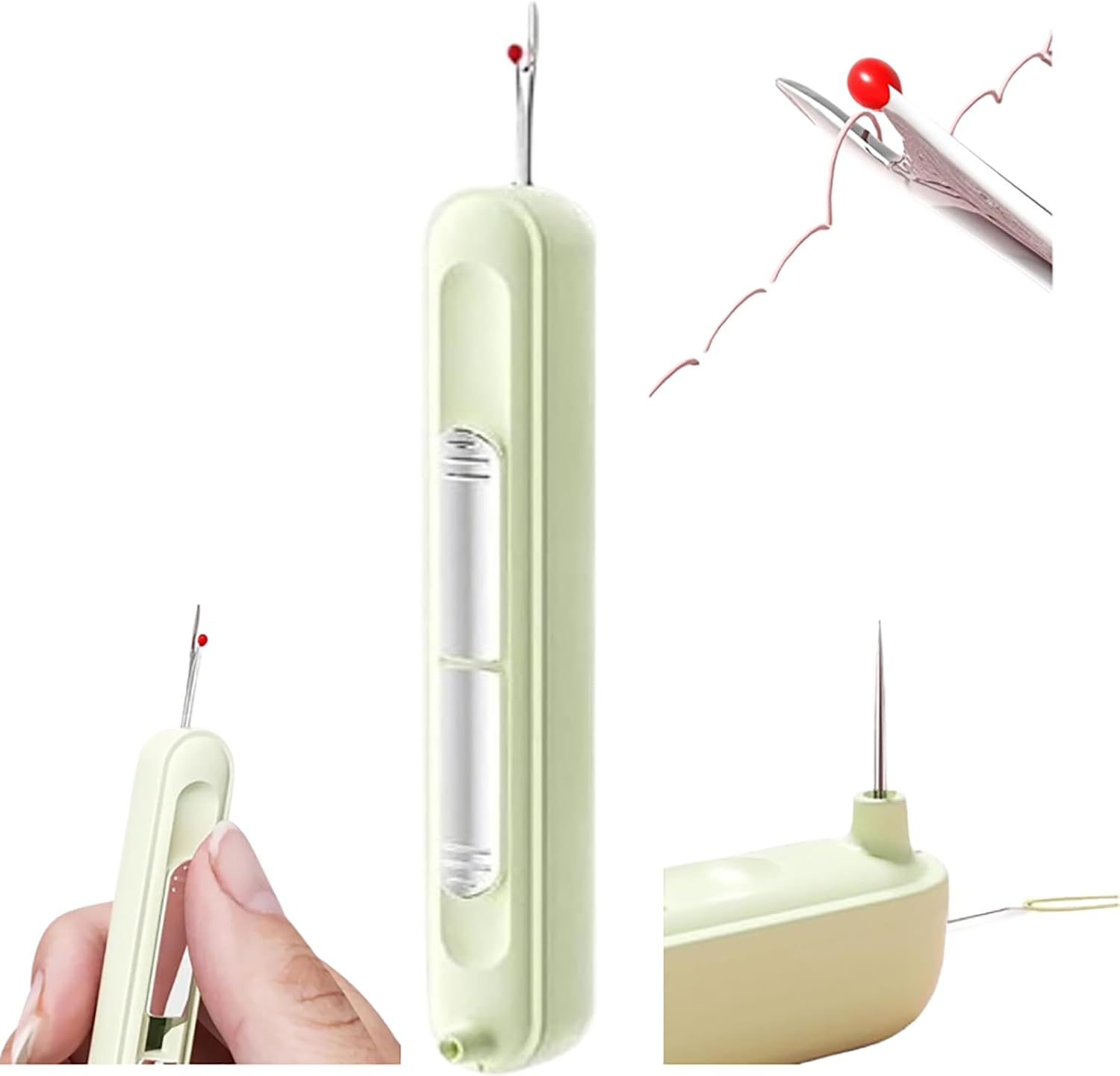 Amazon.com: 2-in-1 Needle Threader and Seam Ripper, 2025 Upgrade Plug ...