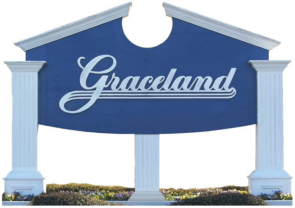Amazon.com: H79493 Graceland Sign at Elvis Boulevard Memphis Tennessee ...