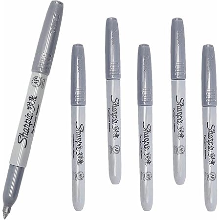 Sharpie metallic silver colour ink permanent marker pen - fine point ...