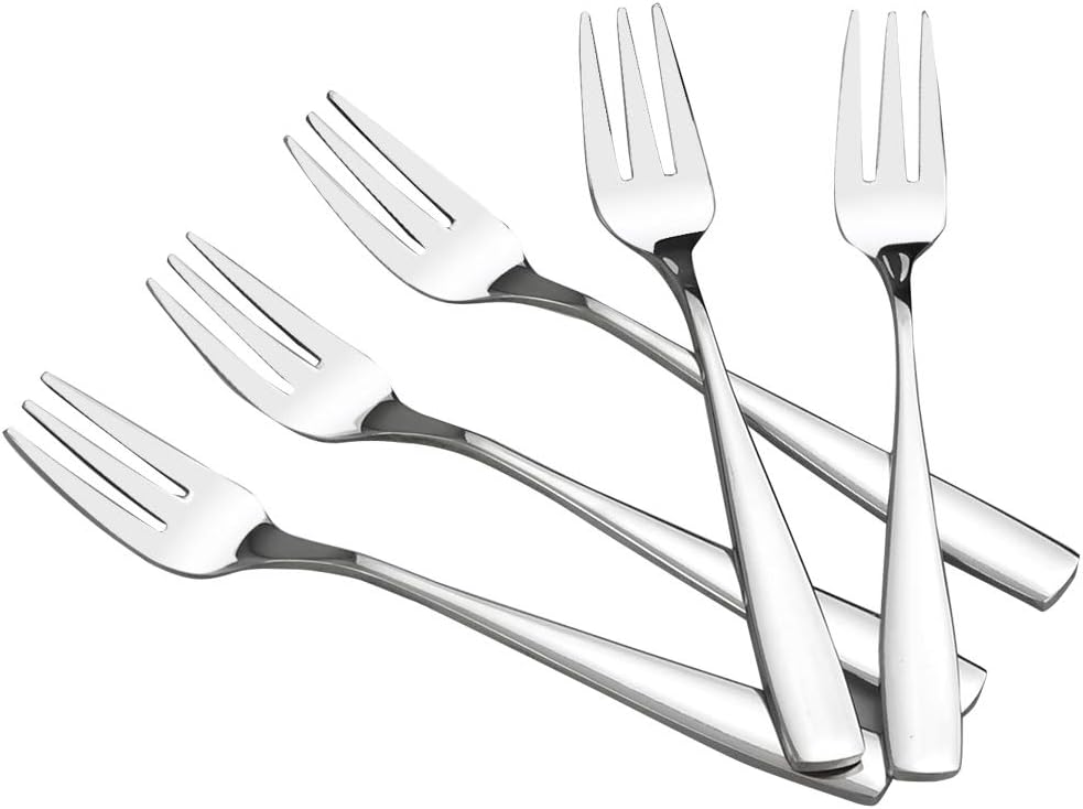 Amazon.com: Snamonkia Small Appetizer Forks and Demitasse Spoons ...