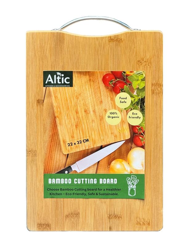 Buy Altic Bamboo Chopping Board for Cutting Vegetables(32 X 22 cm ...