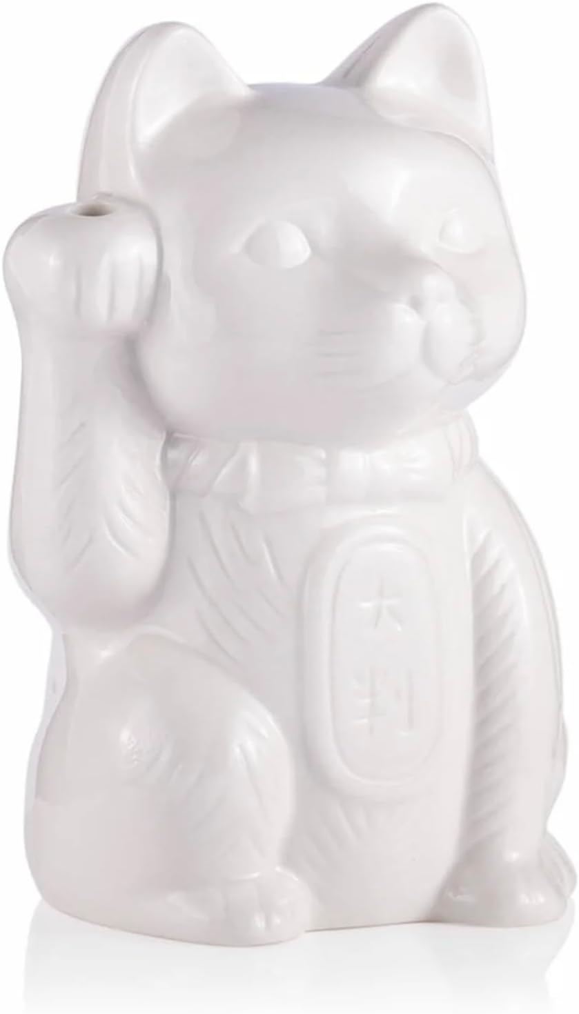 Amazon.com | Maneki Neko Lucky Cat Ceramic Tiki Mug: Coffee Cups & Mugs