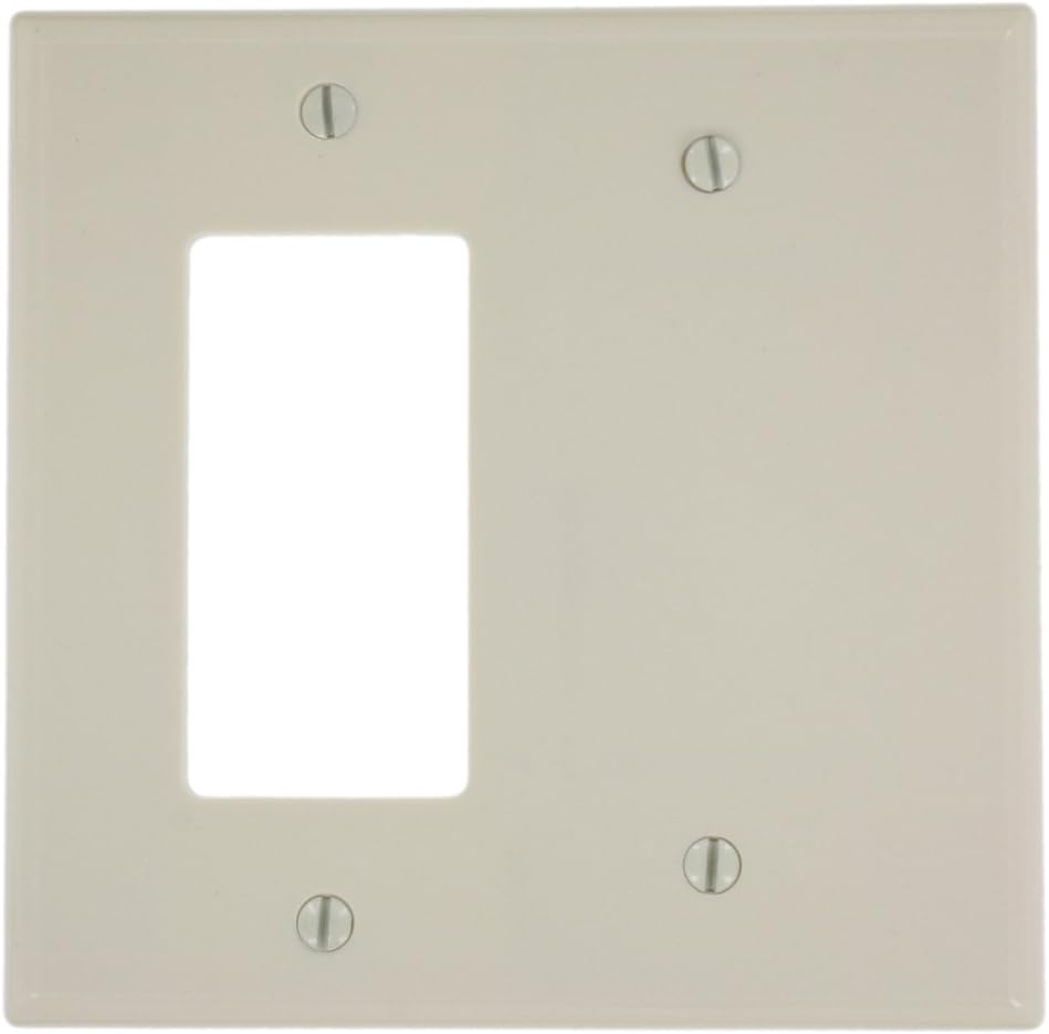 Leviton 2-Gang 1-Blank 1-Decora/GFCI Combination, Midway Size ...