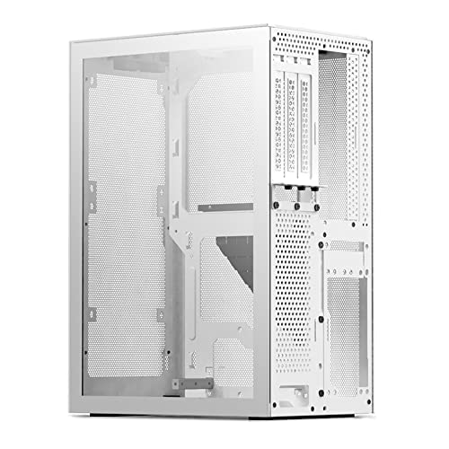 SSUPD Meshlicious Mini ITX Case, Gaming Cabinet with Tempered Glass ...