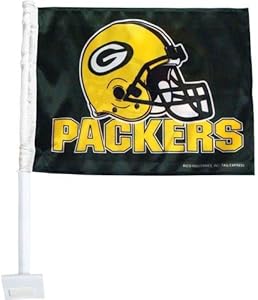 Amazon.com : Green Bay Packers Car Flag (Green) : Outdoor Flags ...