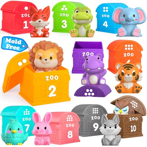 Oriate Animal Toddler Learning Toys, Safari Animal Sensory Learning Toy ...