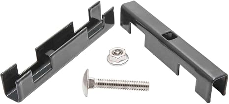 Zaundirekt U Mattenverbinder I RAL 7016 Anthrazit I U-Form I Inkl. A2 ...