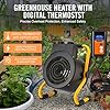 Amazon.com: Greenhouse Heater with Digital Thermostat, Green House ...