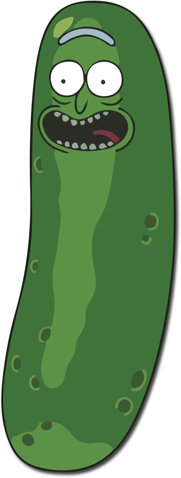 Amazon.com: Rick Turned into a Pickle - Printed Vinyl Decal Sticker ...