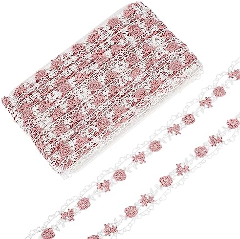 Amazon.com: FINGERINSPIRE 7.5 Yards 23mm Wide Flower Lace Edge Trim ...