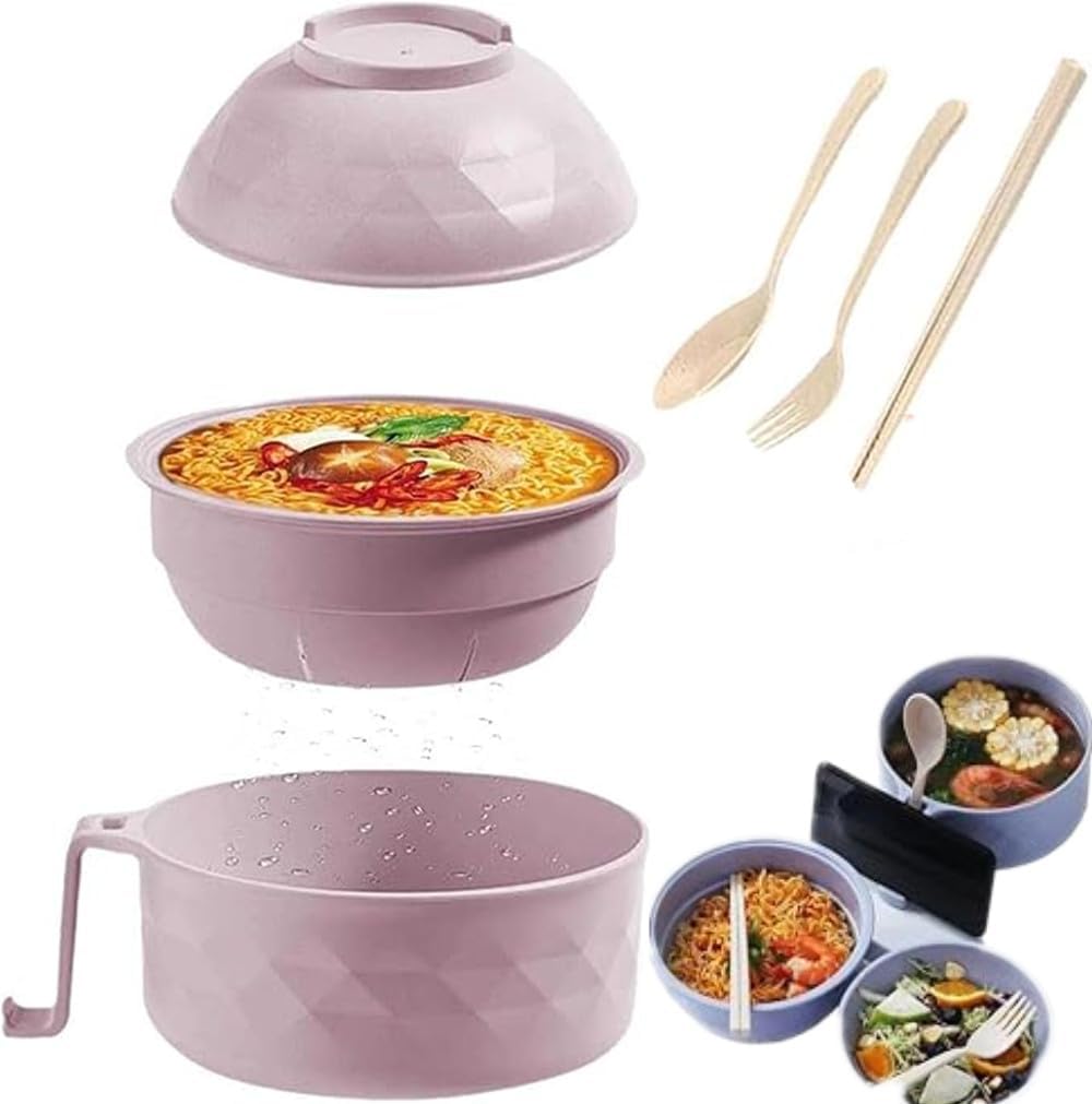 Amazon.com: 6-Piece Set Ramen Bowl Set,Microwave Ramen Bowl, Ramen ...