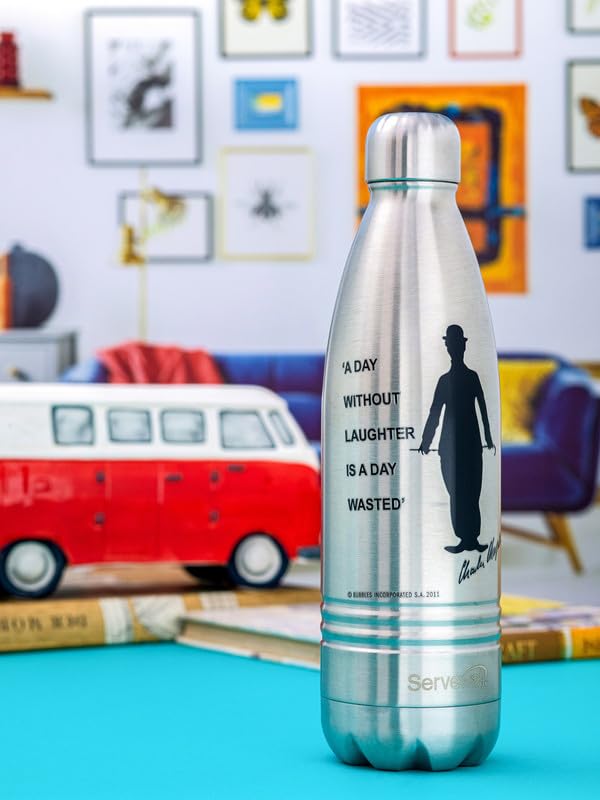 Servewell Indus - 750ml (Charlie Chaplin) Steel SS Vacuum Bottle (Set ...