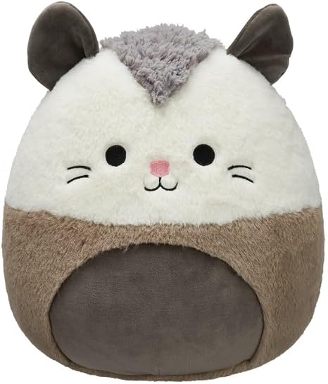Amazon.com: Squishmallows FuzzAMallow Official 12 inch Luanne The Grey ...