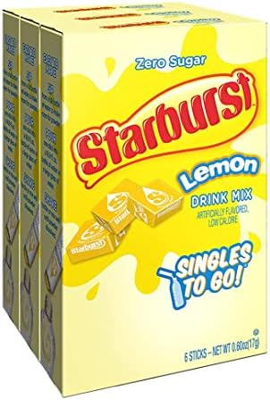 Amazon.com : Starburst Singles To Go Powdered Drink Mix & Just Add ...