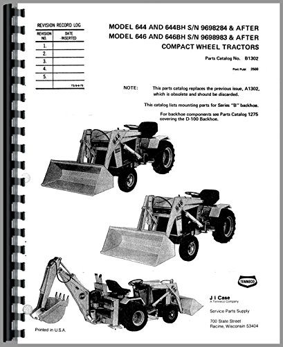Case 646 Lawn & Garden Tractor Parts Manual : Amazon.in: Industrial ...