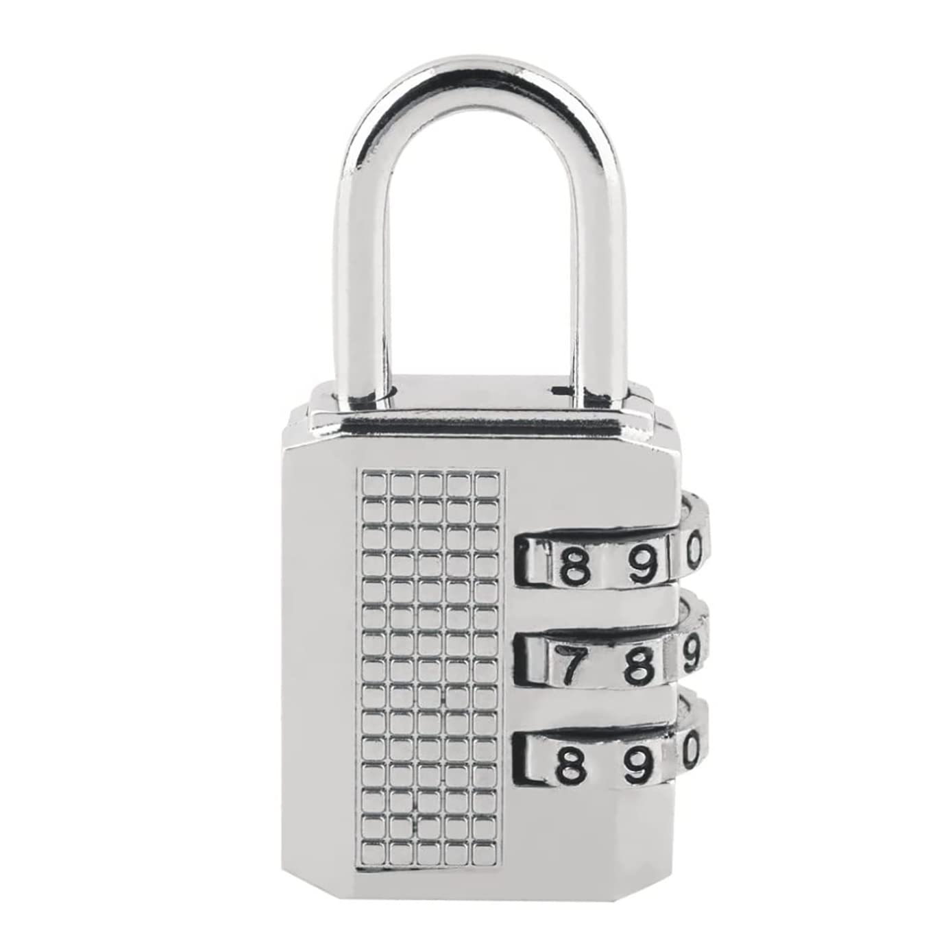 GLUN Stainless Steel Lock Number Steel (B) 3 Code Ch 17E Silver, Keypad ...