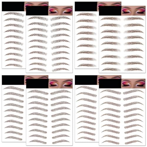 Amazon.com : Eyebrow Tattoo Stickers 78 Pairs, 8 Sheets Eyebrow ...