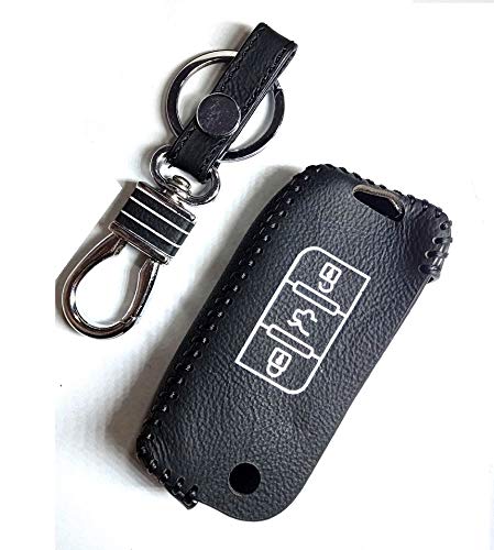 LUXURY LEATHER COVER CASE FOR MAHINDRA XUV 500 3 BUTTON REMOTE FLIP KEY ...