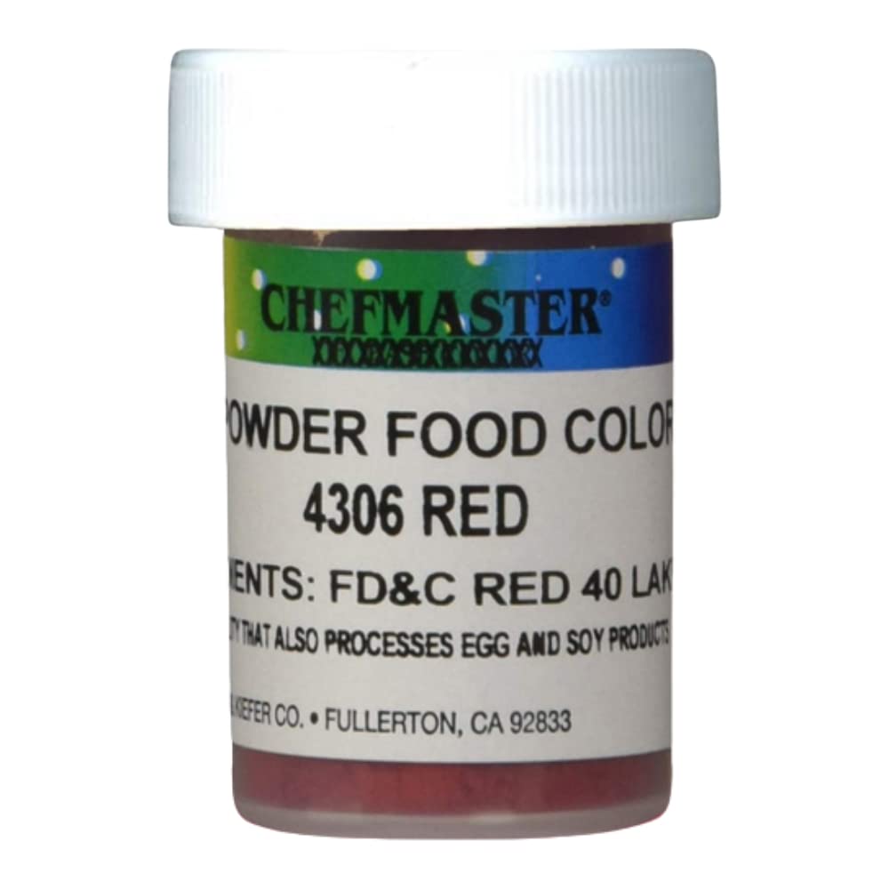 Amazon.com : Chefmaster Red Dry Powder Candy Color | Vibrant Shades ...
