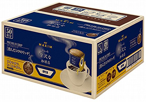 Amazon.com : AGF Maxim Japan Luxury Coffee Premium 50 bags : Grocery ...