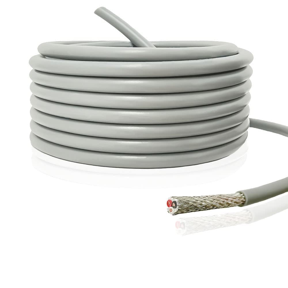 Amazon.co.jp: MVVSケーブル 0.75sq-3c 灰色 100m 60V ケーブル マイクロホン用ビニルコード 放射ノイズ耐性 外部ノイズ耐性 MVVS電線 0.75 ...