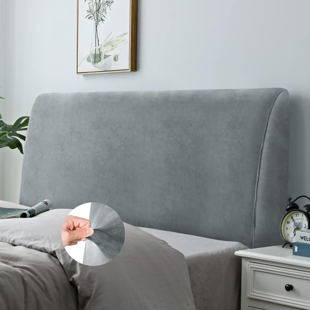 Amazon.com: DUJUIKE Bed Headboard Slipcover, Stretch Bed Headboard ...