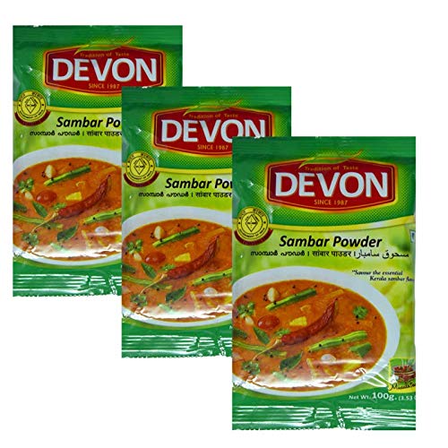 Devon Foods Sambar Powder Masala 100 Grams (Pack of 3) : Amazon.in ...