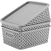 Amazon.com: MaxGear Organization and Storage, Plastic Storage Bins ...