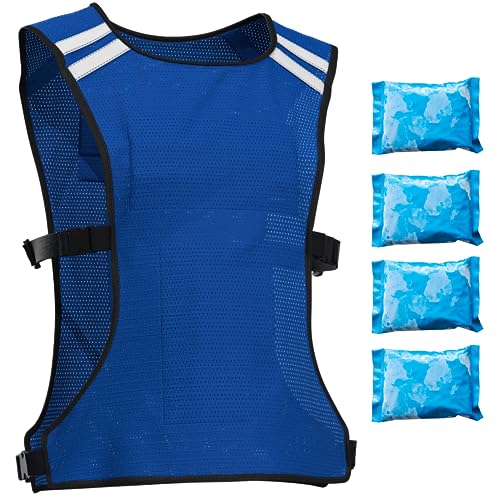 FlexiFreeze Ice Vest, Best Body Cooling Device with 96 Cubes