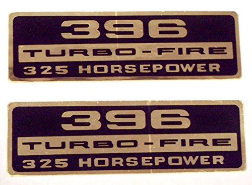 Chevrolet Valve Cover decal 396 Turbo-Fire 325 HP 1 pair: GM CHEVELLE ...