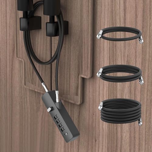 MeBantoo Combination Cable Lock, 23.6Inch Steel Small Cable Rope Locks ...