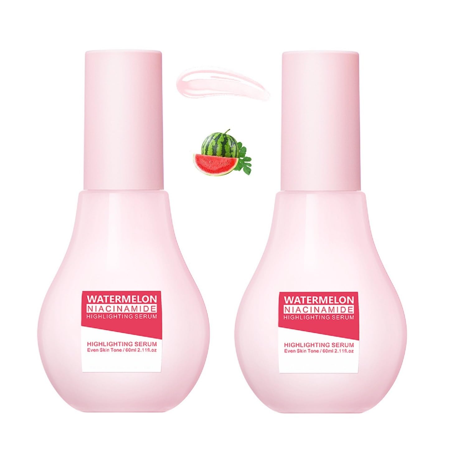 Amazon.com: 2Pcs Watermelon Moisturizer Facial Serum, Facial Glow Serum ...