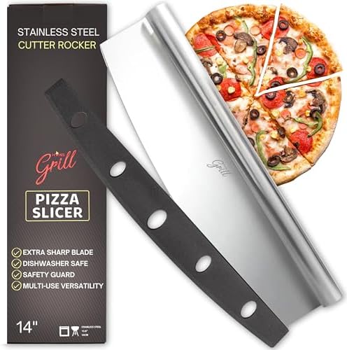 Amazon.com: Pisol Pizza Cutter, 12" Pizza Cutter Rocker with Blade ...