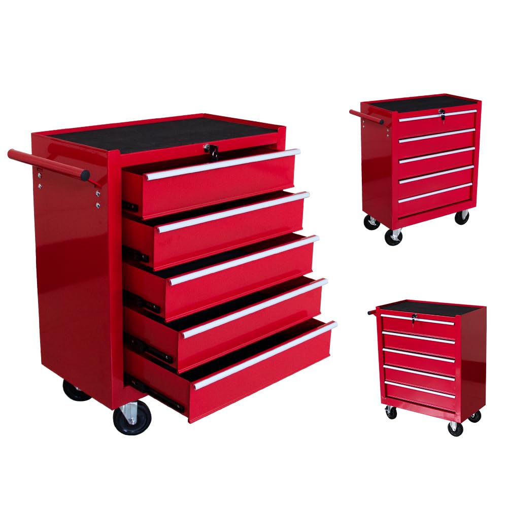Snapklik.com : HPDMC Rolling Garage Workshop Tool Organizer 5 Drawer ...