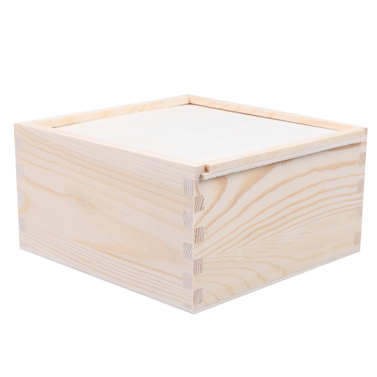 Amazon.com: Garneck WOODEN BOX - Unfinished Wooden Storage Box with ...