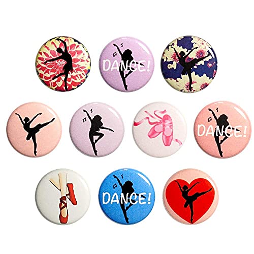 Amazon.com: Dance Buttons Dancer Pins for Backpacks or Fridge Magnets ...