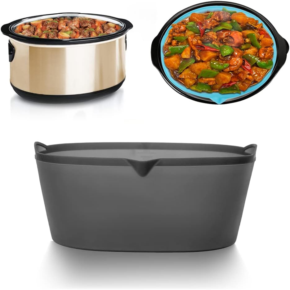 Amazon.com: HATAK Silicone Slow Cooker Liner, Reusable Slow Cooker ...