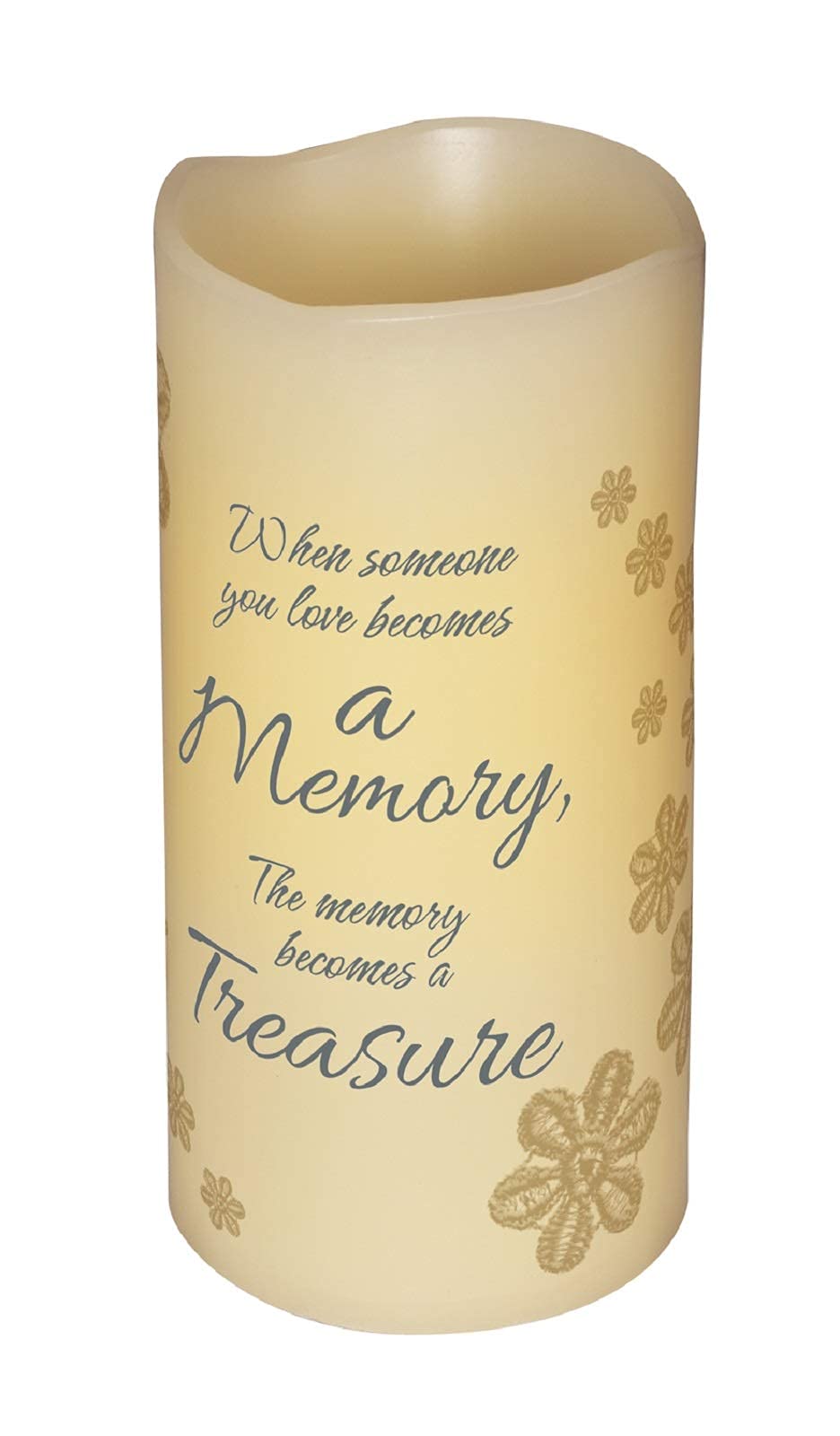 Amazon.com: 6" Flameless Vanilla Scented Memory Pillar Candle ...