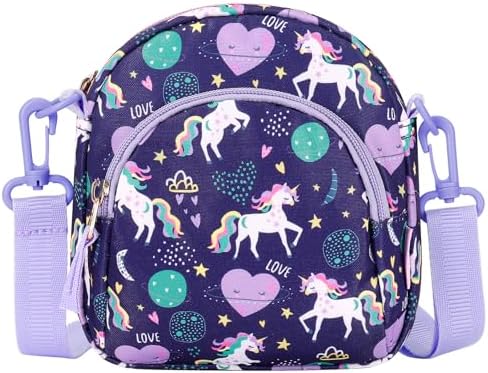 Amazon.com: SilTriangle Pink Preppy Purse Little Girls Crossbody Bag ...