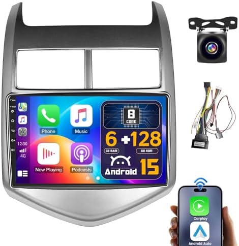 Amazon.com: [8 Core 6G+128G] Android 15 Car Stereo for Chevy Aveo Sonic ...