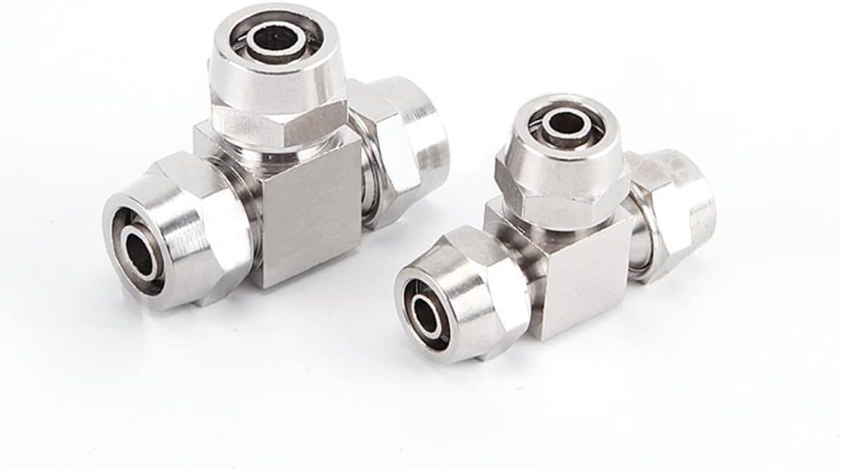 Amazon.com: Unifizz Copper Pipe Fittings T-shaped Quick-tight Connector ...