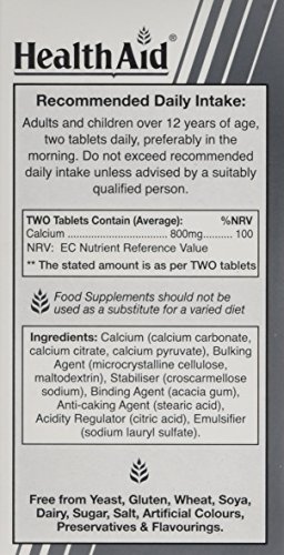 HealthAid Calcium Complete 800mg - 120 Tablets - Yorkshire Outdoor ...