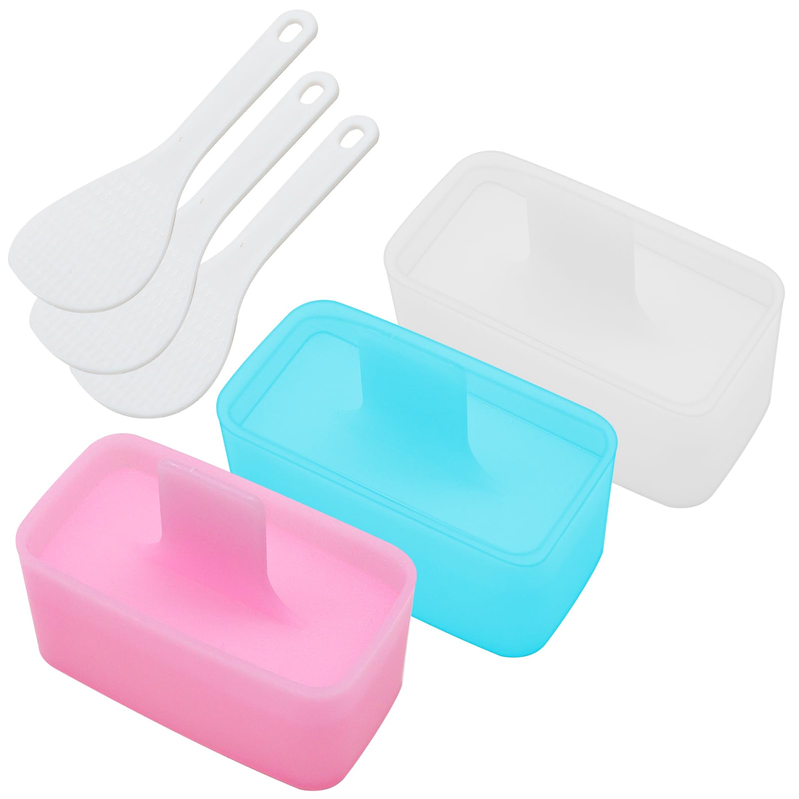 Amazon.com: Musubi Mold Onigiri Mold Set 3pcs Non-Stick Onigiri Mold ...